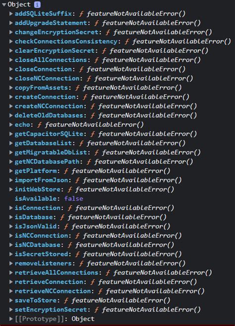 FeatureNotAvailableError After Upgrading From Capacitor 3 To Capacitor