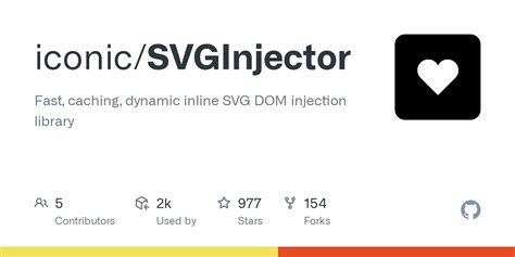 GitHub Iconic SVGInjector Fast Caching Dynamic Inline SVG DOM Injection Library