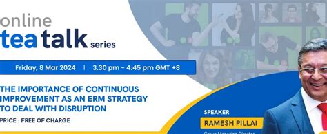 The IERP S Online Tea Talk Series 2024 The Importance Of Continuous