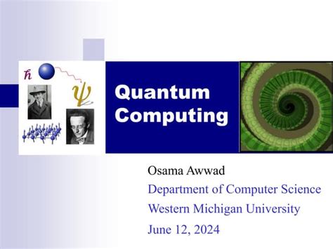 Quantum Computing Department Of Computer Science Wmuppt