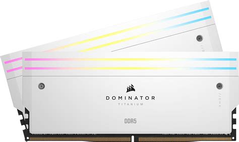 Corsair Dominator Titanium Rgb Ddr5 Ram De 32 Gb 2 X 16 Gb Ddr5 6000 Mhz Cl30 Intel Xmp Icue