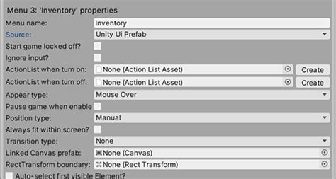 Creating An Inventory Bar In Unity UI Adventure Creator