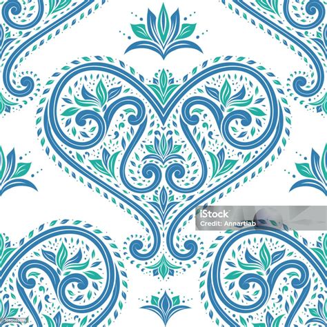 녹색 및 파랑 꽃 완벽 한 패턴입니다 빈티지 벡터 페이 즐 리 요소입니다 전통 터키 인도 모티브 직물 및 섬유에 대 한 좋은 벽지 포장 또는 원하는 아이디어 0명에 대한