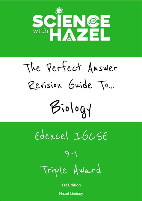 Science With Hazel Edexcel Igcse Biology 9 1 Revision Guide
