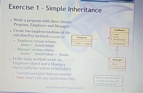 Solved Exercise 1 Simple Inheritance U Write A Program With