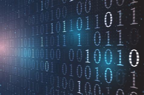 Stream Of Binary Matrix Code On The Screen Stock Illustration Download Image Now Binary Code