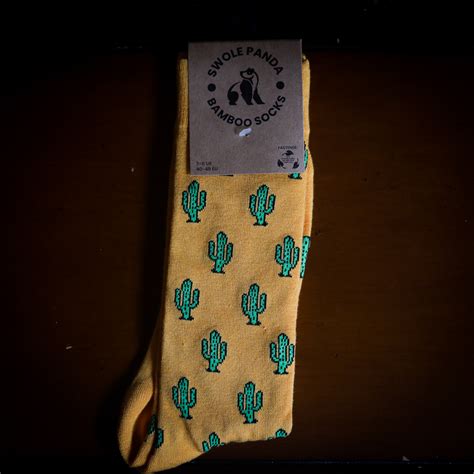 Swole Panda Bamboo Socks Cactus Furbellow And Co