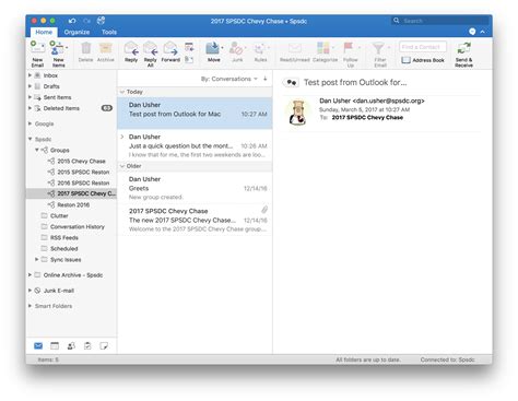 Office 365 Groups And Outlook 2016 For Mac The Tech Blog Of Dan Usher