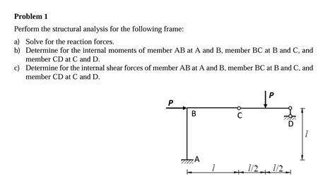 Solved Problem Perform The Structural Analysis For The Chegg