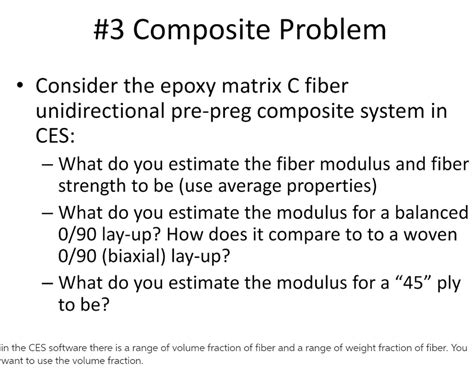 Solved Composite Problem Consider The Epoxy Matrix C Chegg Com