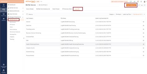 View Iis And Biztalk Logs With Biztalk360s Effortless Solution