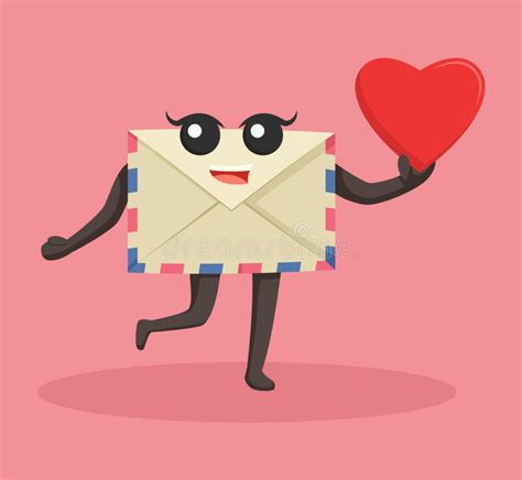 Woman Holding Love Letter Stock Illustrations 1076 Woman Holding