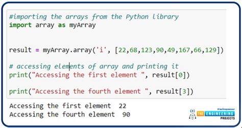 Python Arrays Practice In Jupyter Notebook The Engineering Projects