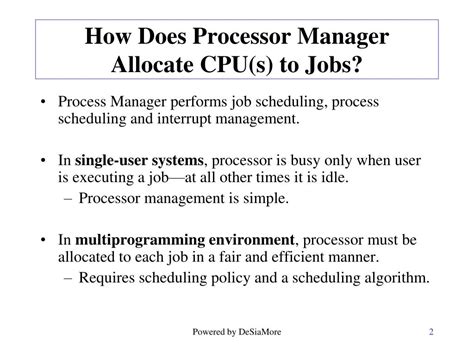 PPT Processor Management PowerPoint Presentation Free Download ID 5440977
