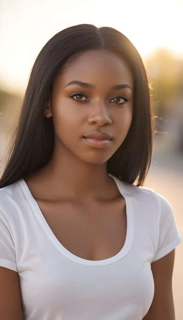 Premium Photo Girl With Healthy Skin And Hair