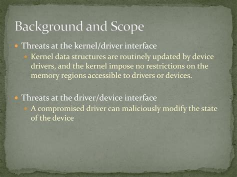 Ppt Protecting Commodity Operating System Kernels From Vulnerable Device Drivers Powerpoint