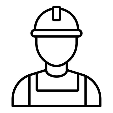 Factory Worker Man Icon Style 20788517 Vector Art At Vecteezy