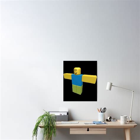 Roblox T Pose Meme Poster By Bytexans5 Redbubble