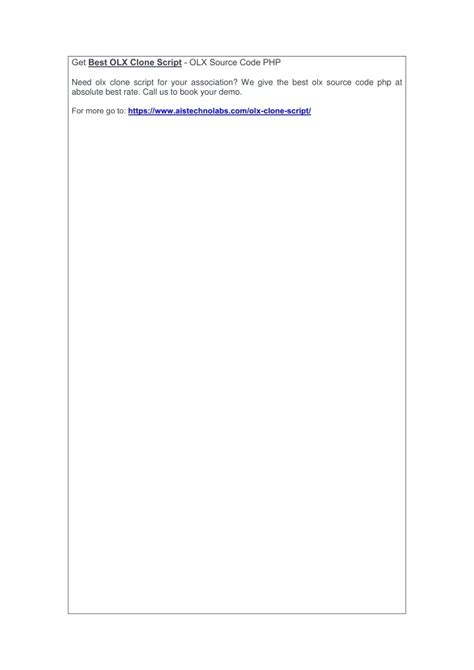 PPT Get Best OLX Clone Script OLX Source Code PHP PowerPoint
