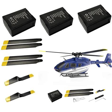 C187 Rc 헬리콥터 예비 부품 74v 350mah 배터리 C187 헬리콥터 배터리 Ec135 드론 예비 부품 C187