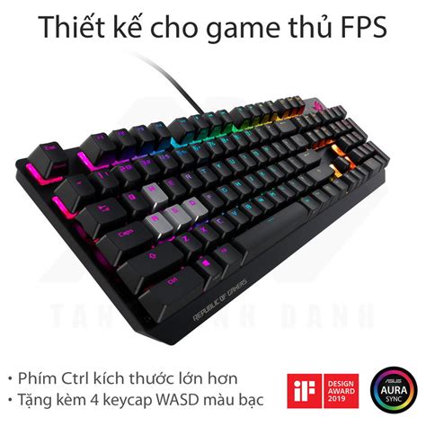 ASUS ROG Strix Scope Gaming Keyboard Red Switch Công ty Máy tính