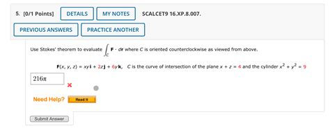 Solved Use Stokes Theorem To Evaluate C F Dr Where Chegg