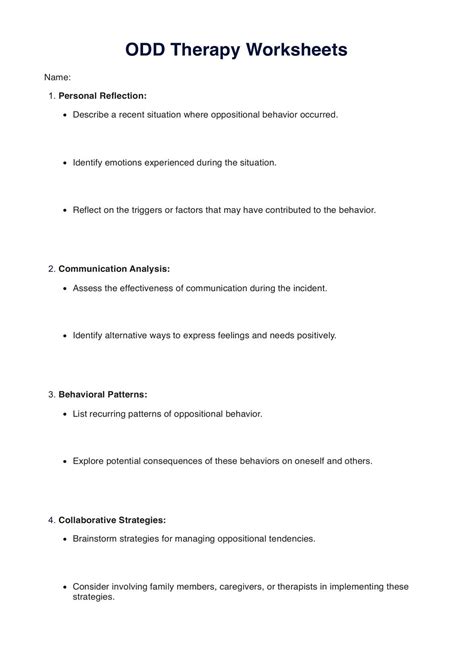 Odd Behavior Charts And Example Free Pdf Download