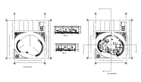Clinic Front And Back Section Layout Plan And Auto Cad Drawing Details