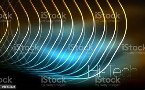 육각형 빛나는 기하학적 도형 디지털 테크노 추상 배경 개요 3차원 형태에 대한 스톡 벡터 아트 및 기타 이미지 3차원 형태 개념 검은색 Istock