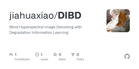 Github Jiahuaxiao Dibd Blind Hyperspectral Image Denoising With Degradation Information Learning