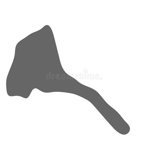 Eritrea Map Stylish Location Icon With Eritrea Map And Flag Stock