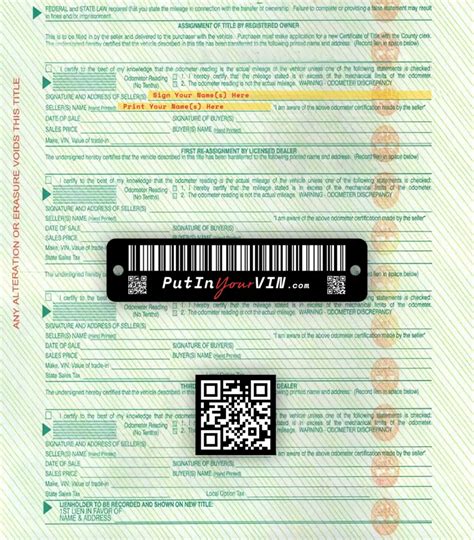 How To Sign Your Car Title In Tennessee TN PutInYourVIN