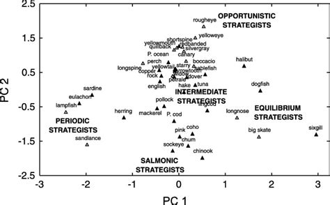 Bivariate Plot Of Standardized Scores From The Significant Components