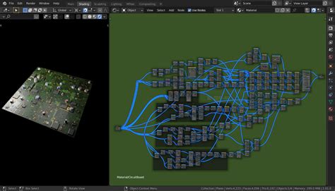 Procedural Circuit Board Shader R Blender