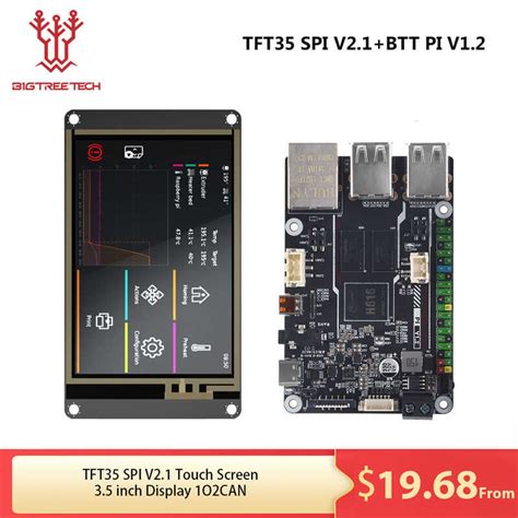 ⊙ Bigtreetech Tft35 Spi V2 1 Touch Screen 3 5 Inch Show Io2can 3d Printer Pi V1 2 For Btt Former