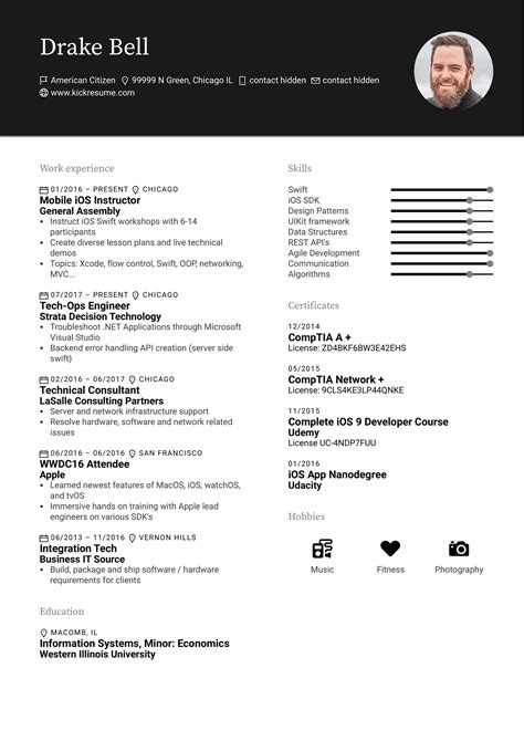 Mobile Developer Resume