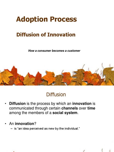 Theory Of Adoption Pdf Innovation Social Psychology