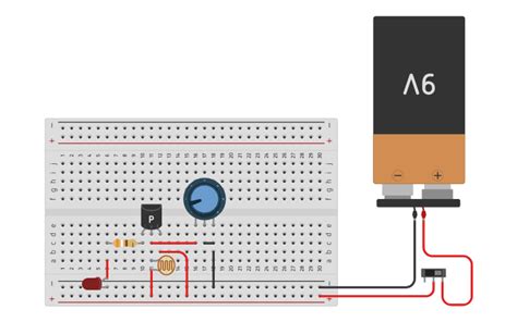 Circuit Design Dark Detector Tinkercad
