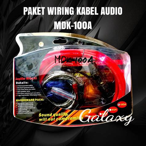 Audio System Wiring Instalasi Kabel Power Set Lengkap Lazada Indonesia