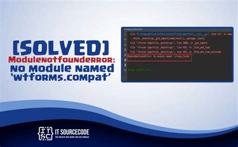 Modulenotfounderror No Module Named Crispyforms Solved
