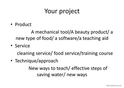 Project Based Learning English Esl Powerpoints