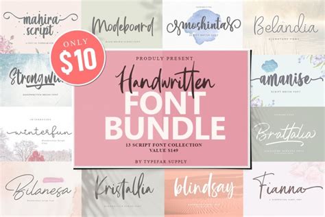 HANDWRITTEN SCRIPT FONT BUNDLE Download