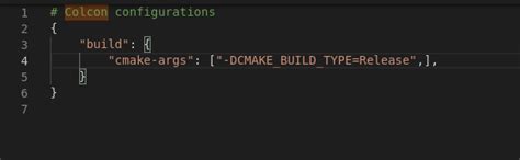 cmake args from defaults ignored with mixin argument · issue 35 · colcon colcon defaults · github