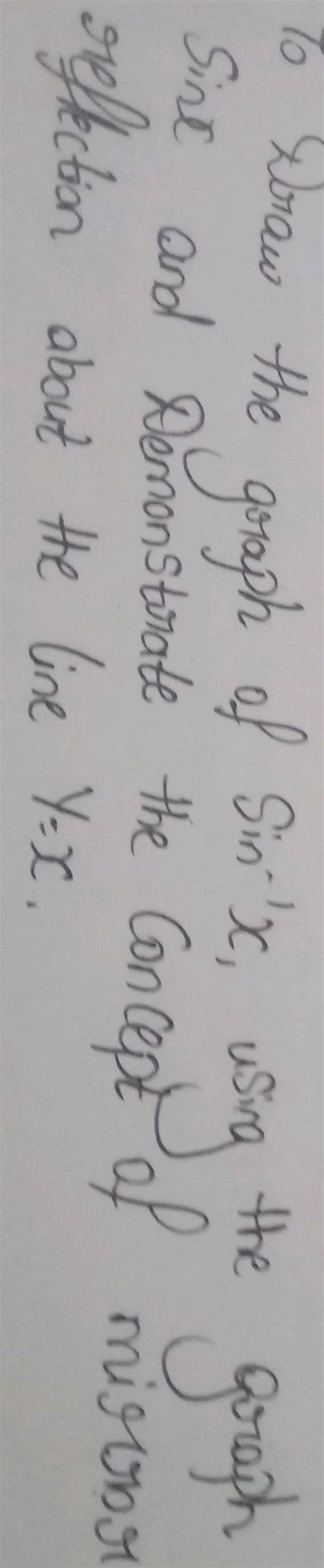 15 Draw The Graph Of Sinx Using The Graph Of Sin X And Demonstrate The