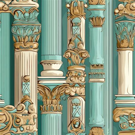 Premium Ai Image Patterns Inspired By Different Types Of Architectural Columns And Capitals