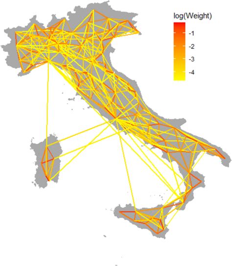 Mobility Based Weight Matrix In Log Scale Download Scientific Diagram