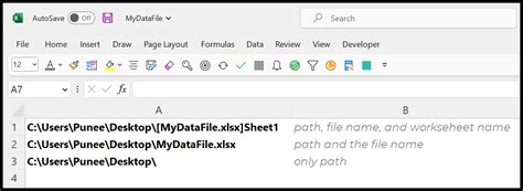 How To Get File Path In Excel Quick Formula