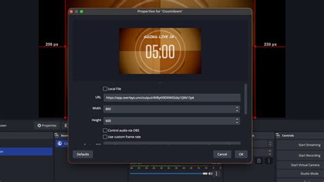 OBS Scene Transitions Starting And Stream End Screens Uno