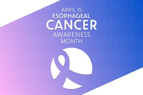 4월은 식도암 인식의 달입니다 벡터 그림입니다 홀리데이 포스터 기민에 대한 스톡 벡터 아트 및 기타 이미지 기민 암 월 Istock
