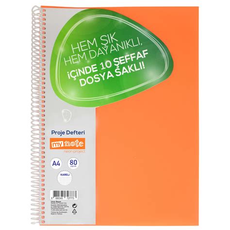 A4 Proje Defteri 80yp Cepte Şok